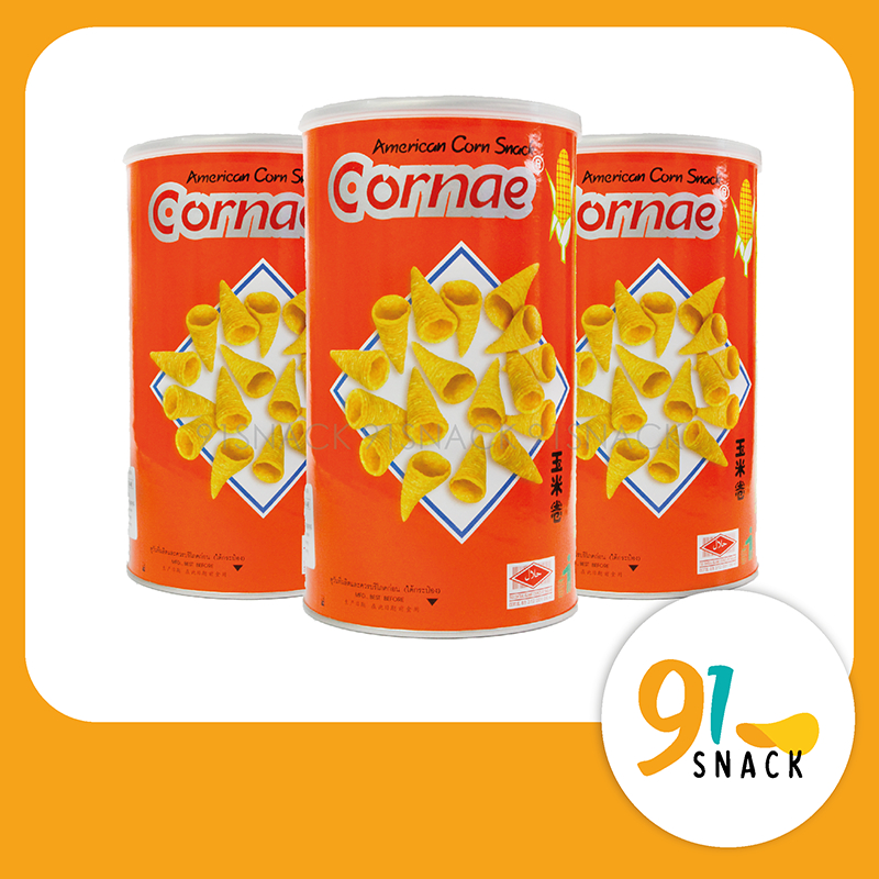 Thailand CORNAE American Corn Snack Kerepek Keropok Halal 泰国尖角香脆玉米卷 Cone Shape Crispy Corn Snack ...