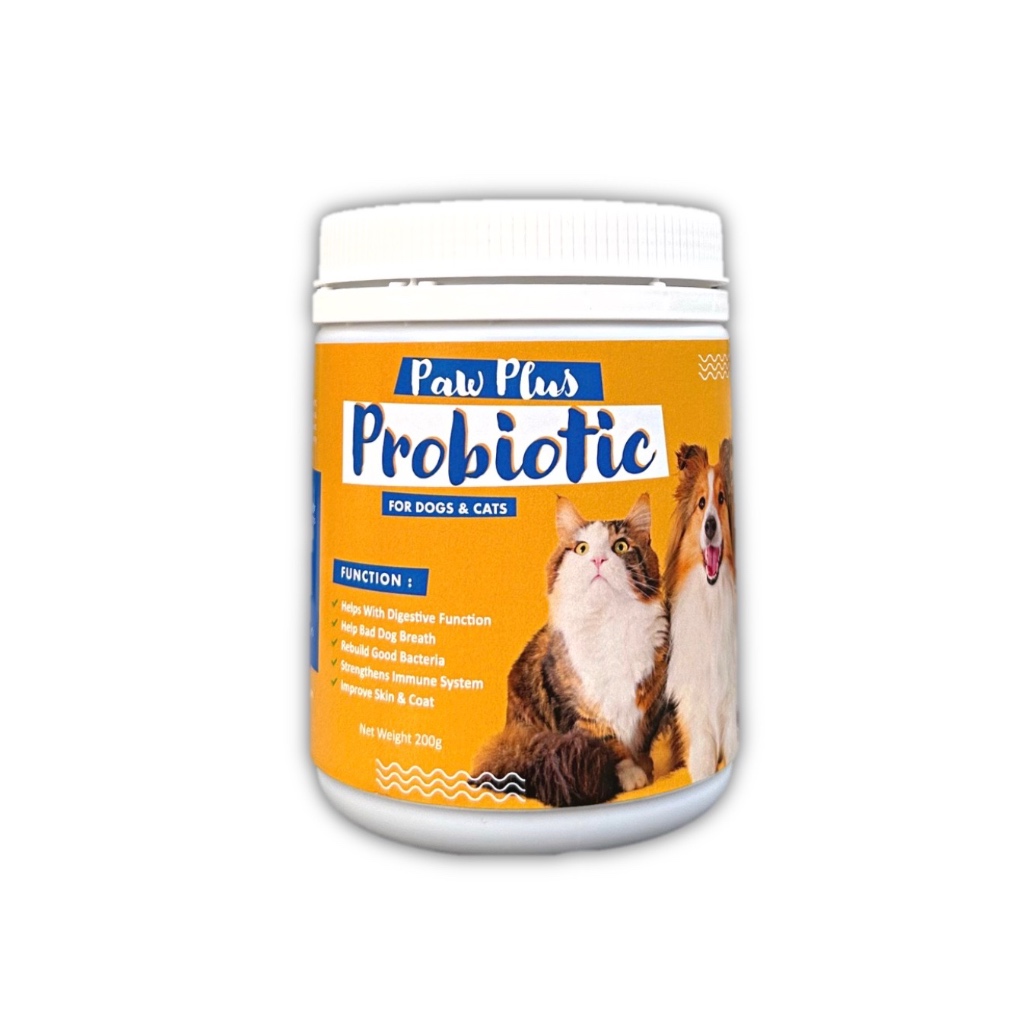 PAW PLUS Pet Probiotic Cat Dog Constipation Enzyme Supplement (200g ...