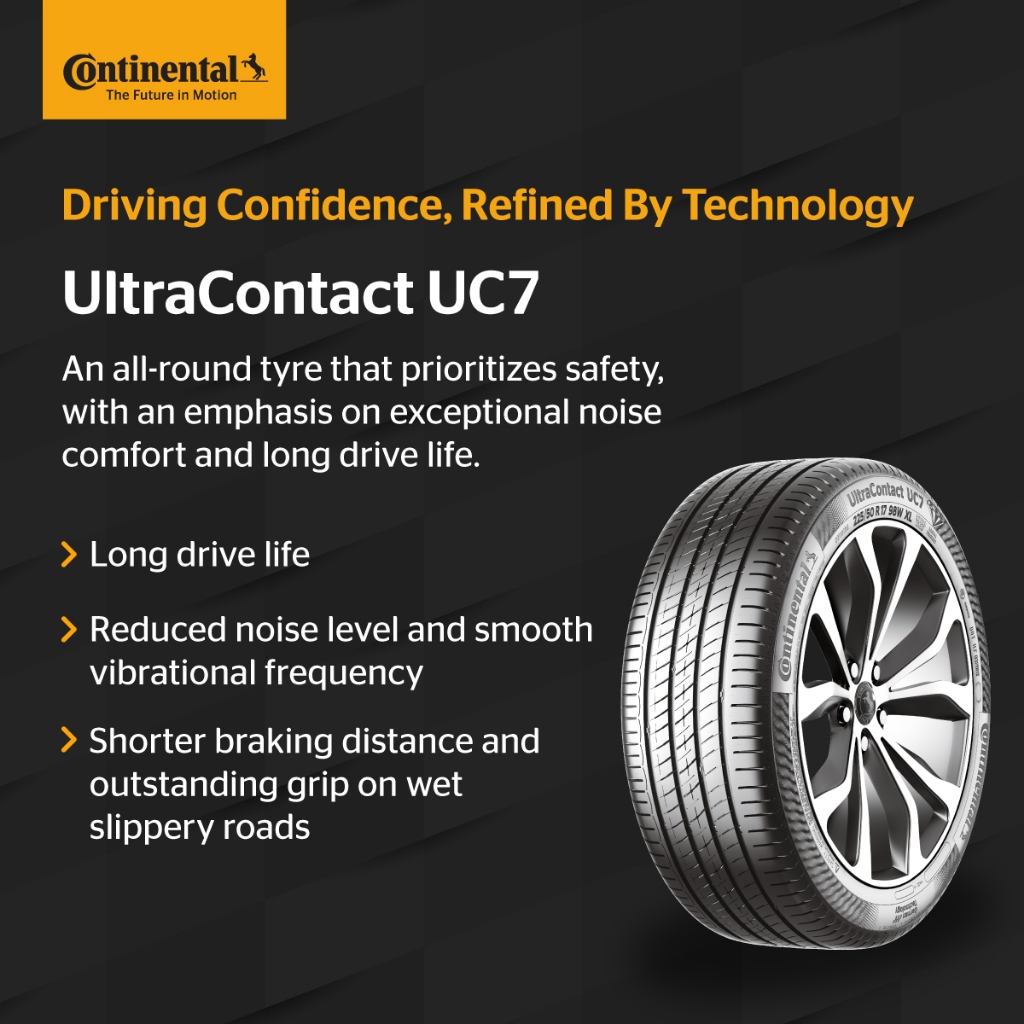Continental UltraContact UC7 R18 245/50 235/50 225/45 275/45 (with installation) | Shopee Malaysia