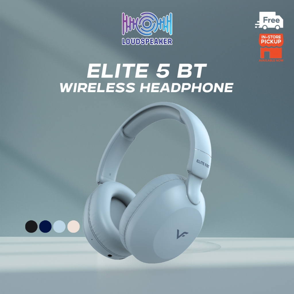 Vinnfier VF Elite 5 BT Wireless Bluetooth v5.3 Headphones with Playtime ...