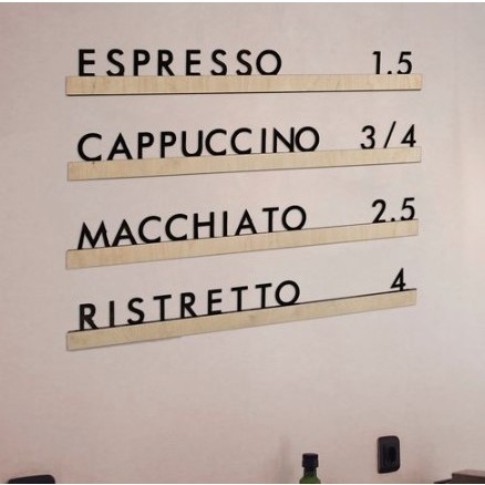 Acrylic Black Wording For Wall 4" height Wall Decoration SMALL CAPITAL ...