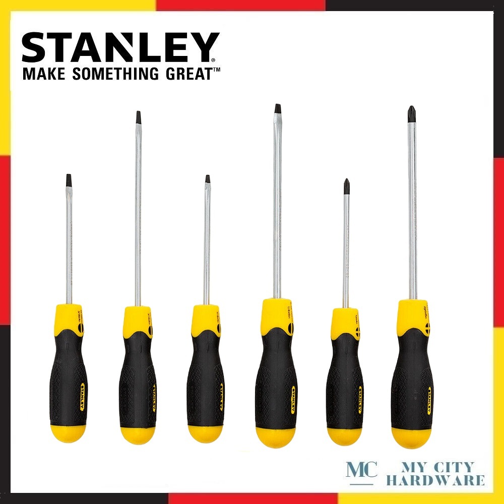 Stanley STMT66672 6pcs Cushion Grip Screwdriver Set | Shopee Malaysia