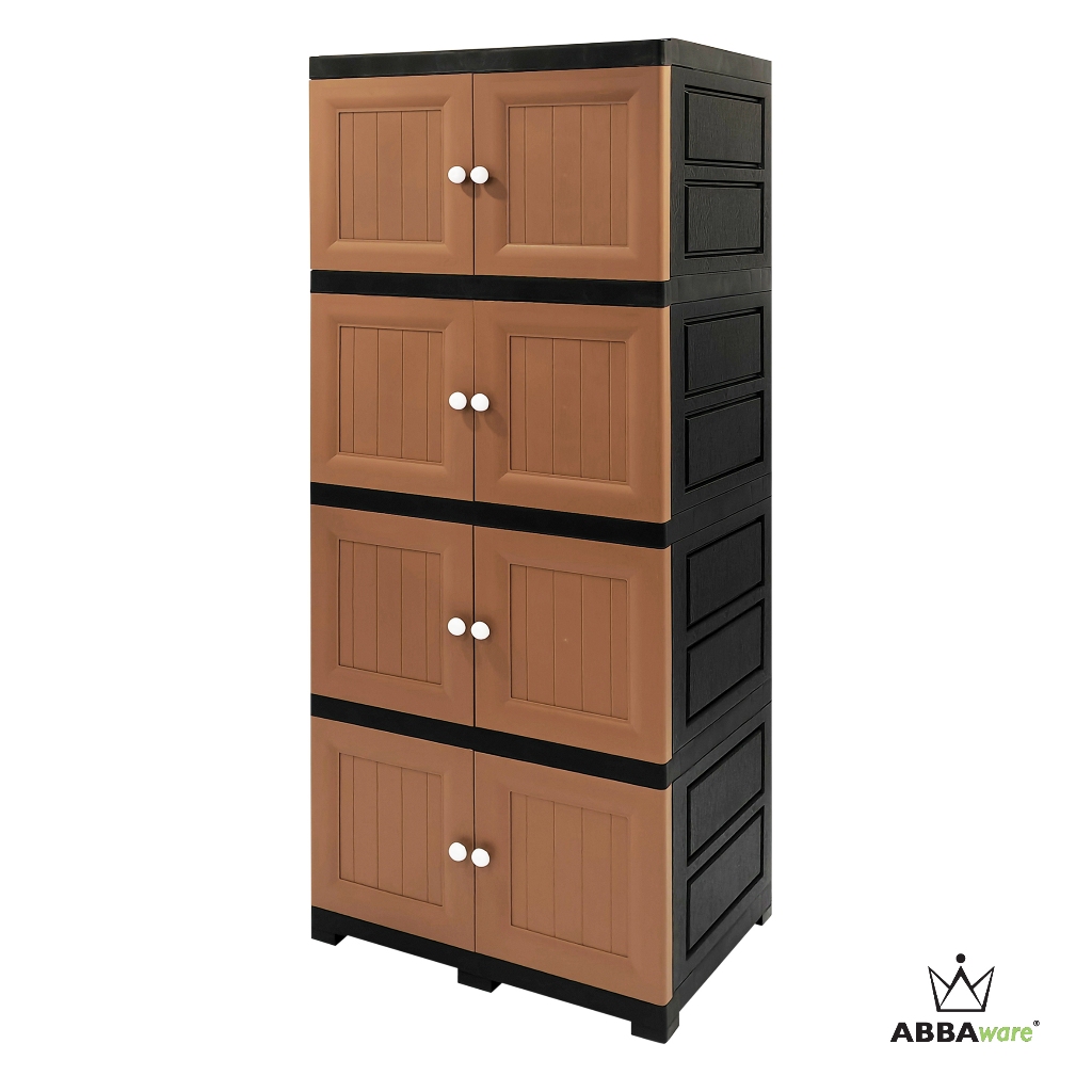 Abbaware Wardrobe Wooden design / Almari Baju/ Storage Cabinet/ Drawer ...