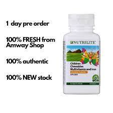 Nutrilite Children Multivitamin And Iron Chewables Tablet - 100 Tab ...