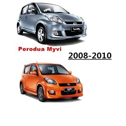 Perodua Myvi 2008 2010 Icon Front & Rear Logo Emblem Black Chrome ...