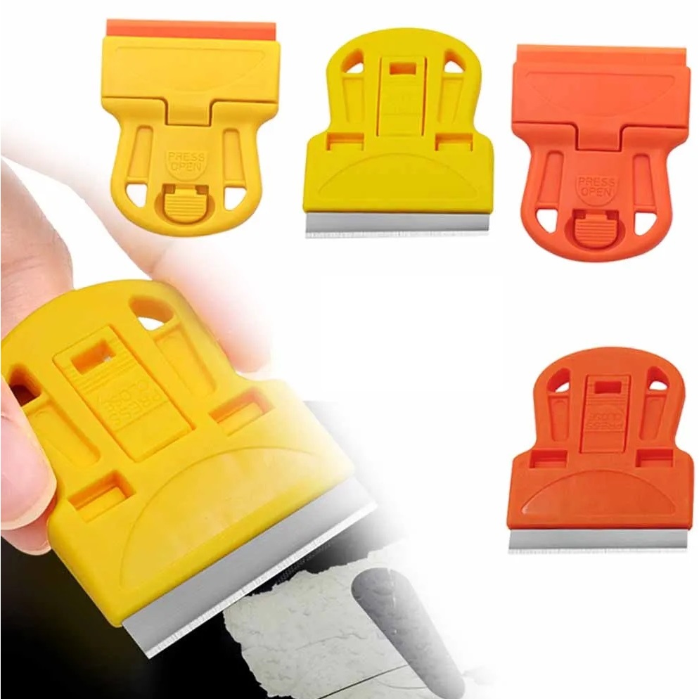 MKR 1pc Mini Razor Blade Scraper Razor Painting Scraper Holder Handle ...