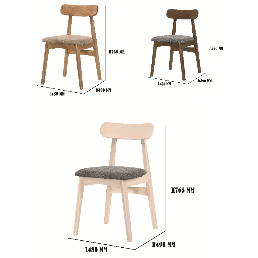 [2 PCS] TENZA Kerusi Makan Dining Chair Modern Dinning Chair Kerusi ...