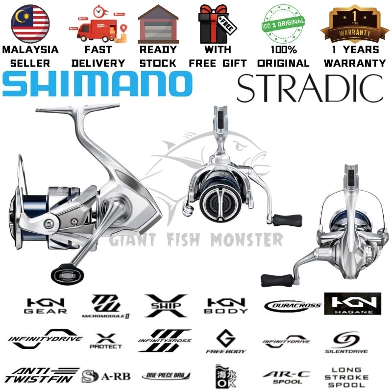 NEW 2023 SHIMANO STRADIC FM WITH FREE GIFT & 1 YEAR WARRANTY | Shopee Malaysia