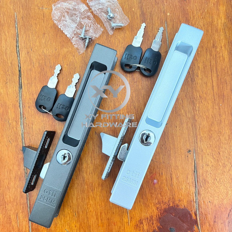 A6 Sliding Door Lock with Key/Sliding Door Hardware 25mm NA/Black/WHITE ...