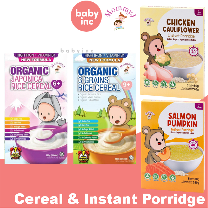 Mommy J MommyJ Organic Instant Porridge / Rice Cereal 米糊 Baby Cereal | Shopee Malaysia