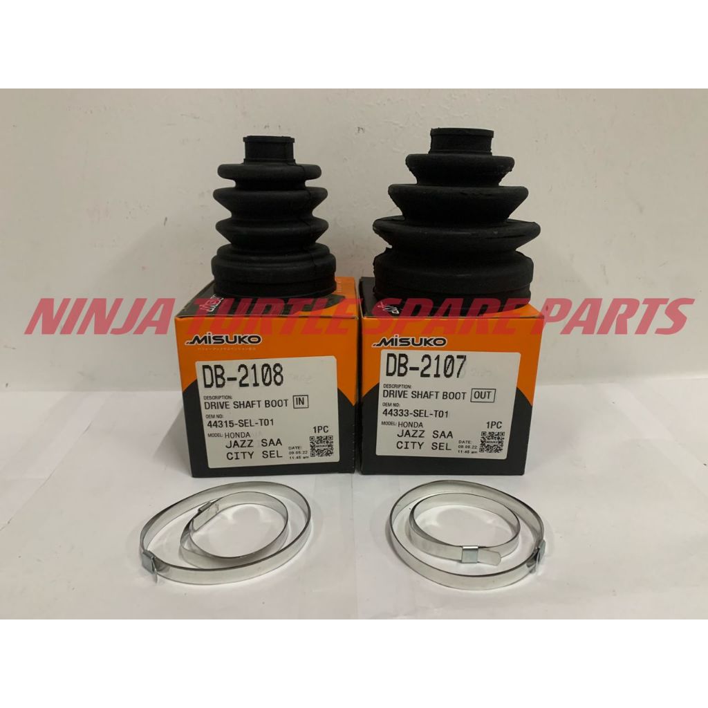 HONDA CITY SEL,JAZZ SAA Drive Shaft Boot Cover ( INNER & OUTER )MISUKO ...