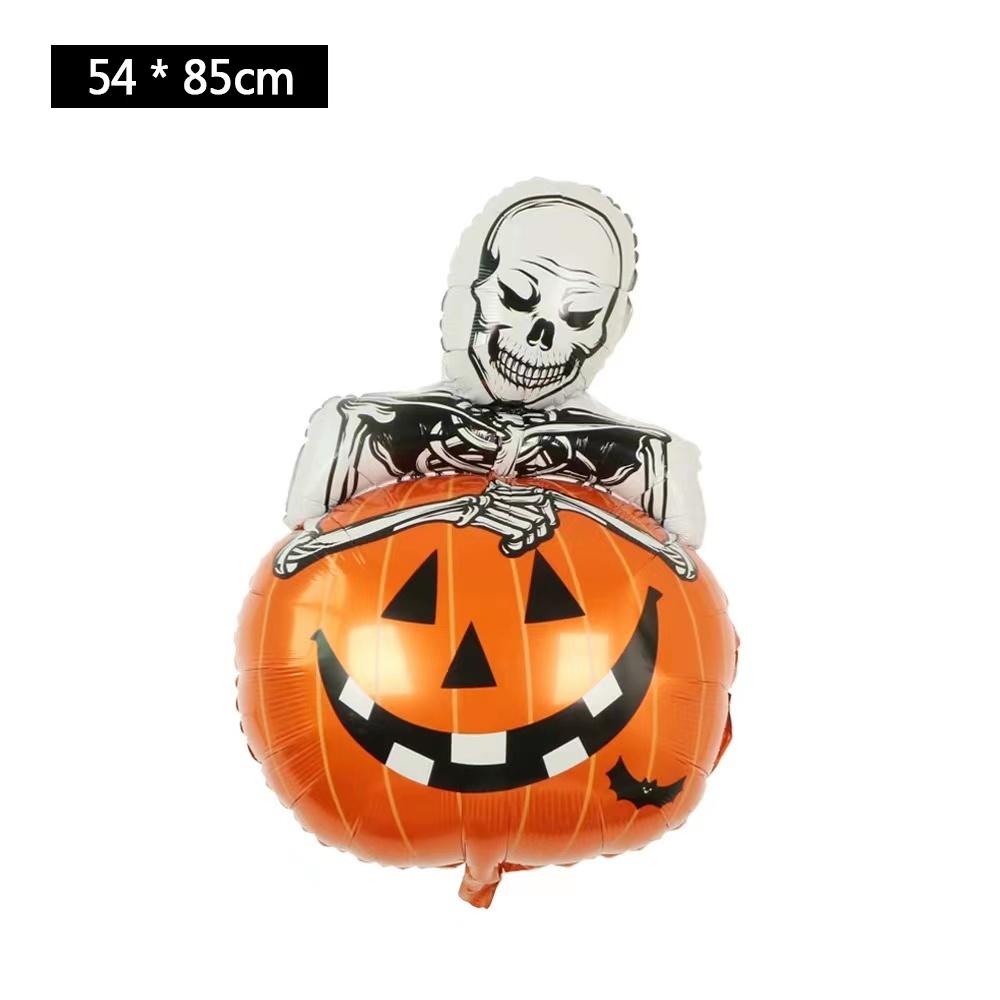Halloween Party Decor Prank Large Scary Skeleton Balloons Skull Bats ...