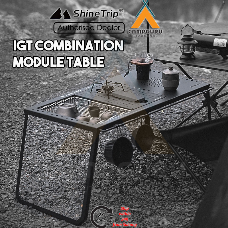ShineTrip IGT Free Combination Foldable Table A440-H00 Black Mist ...