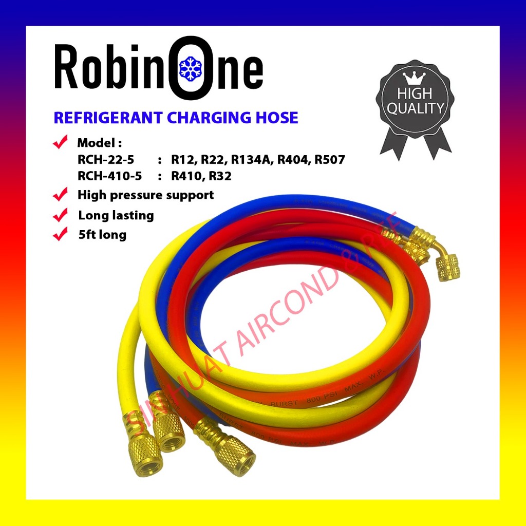 RobinOne Charging Hose R22 R134 R32 R410 Gas Paip Manifold Gauge Hose ...