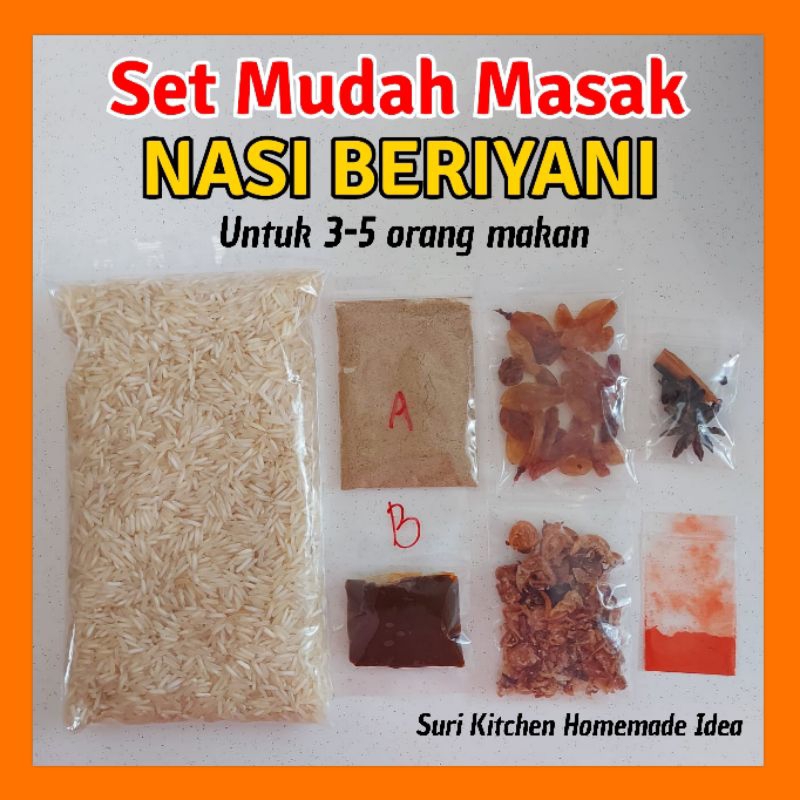 SET NASI BERIYANI (Set Mudah Masak untuk 3-5 org makan) | Shopee Malaysia