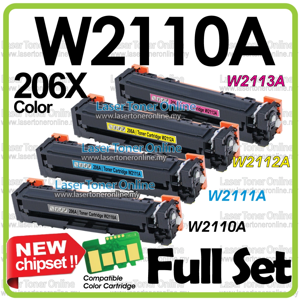 W2110A Compatible to H* 206A Color LaserJet MFP M282nw M283fdn M283fdw ...