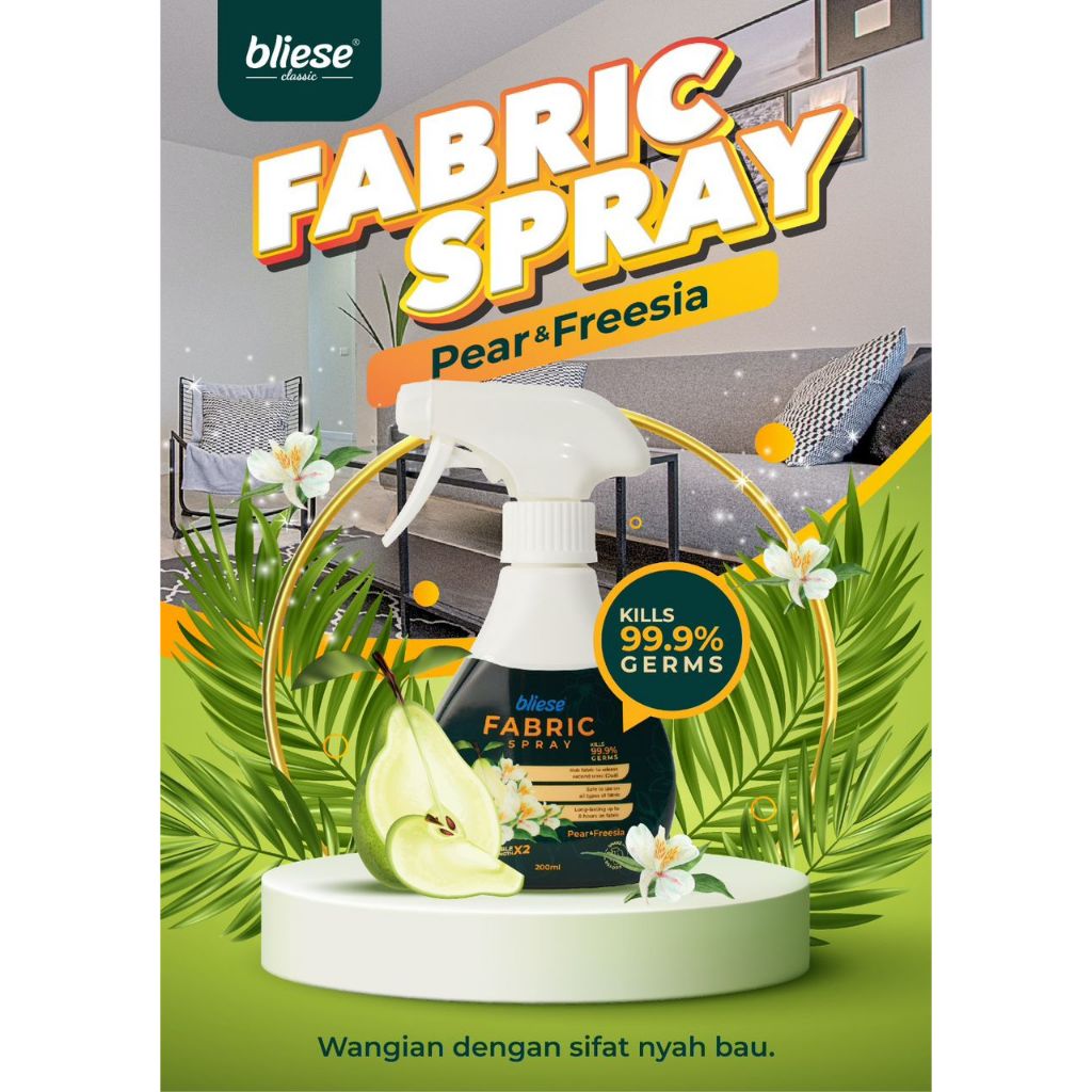 BLIESE Fabric Spray Air Freshener Refill Pewangi Bilik Pewangi Rumah ...