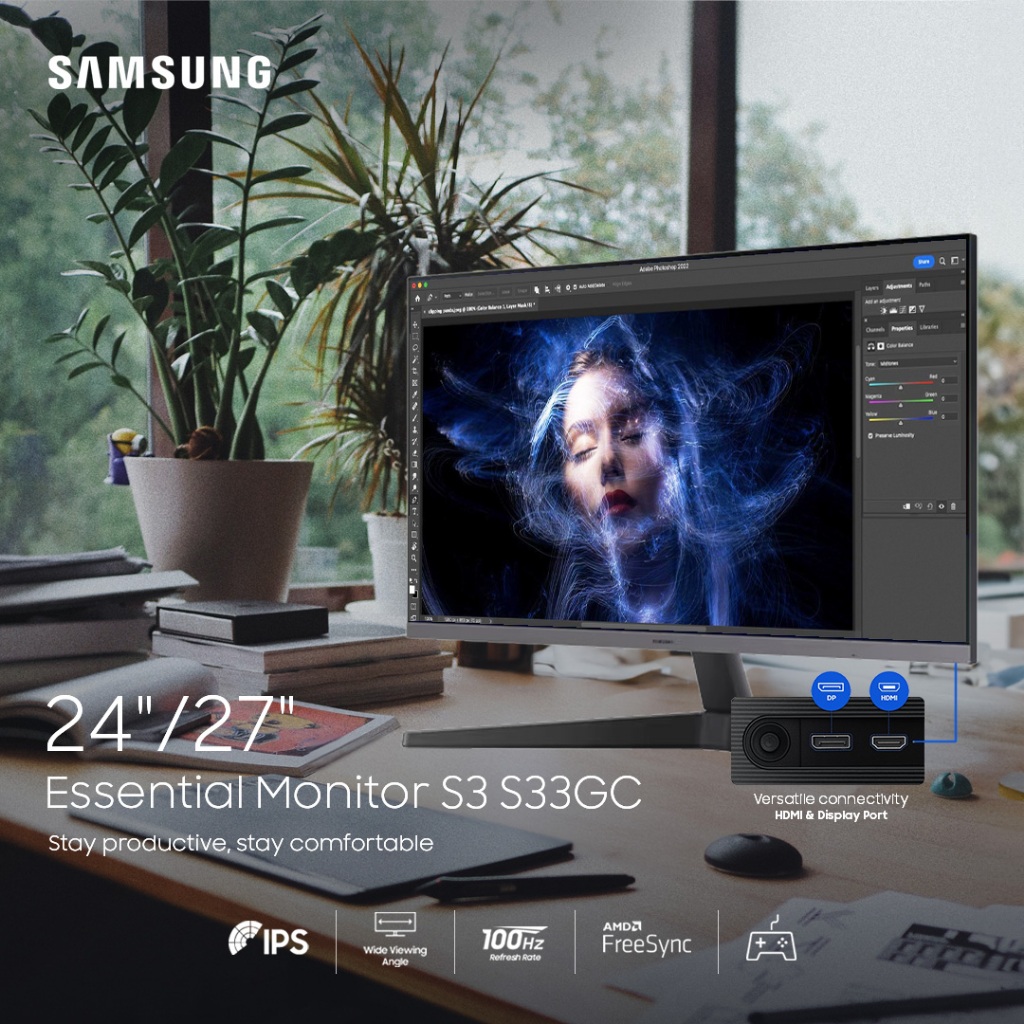 # SAMSUNG [LS24C330GAEXXS / LS27C330GAEXXS] Essential Monitor S3 S33GC ...