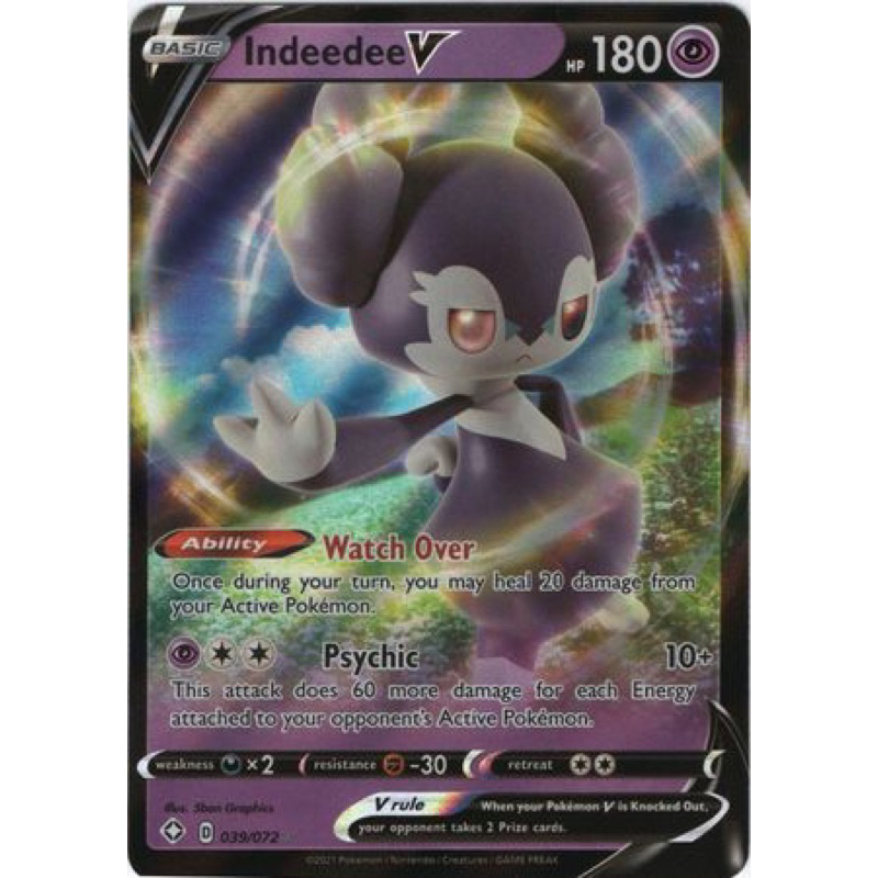 Indeedee V - 039/072 - Ultra Rare | Shopee Malaysia