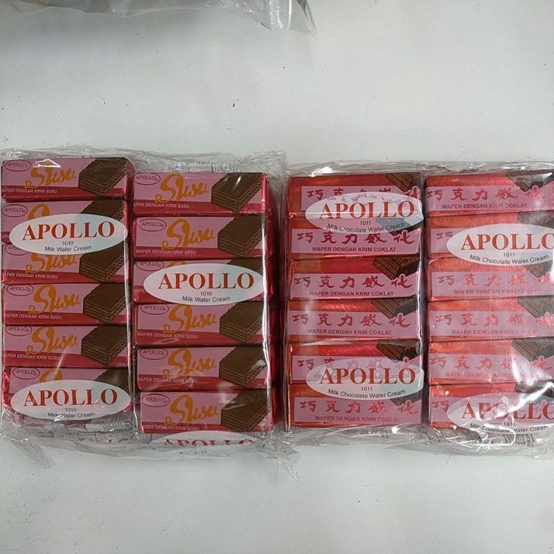 Apollo wafer Susu@choco 48pc | Shopee Malaysia