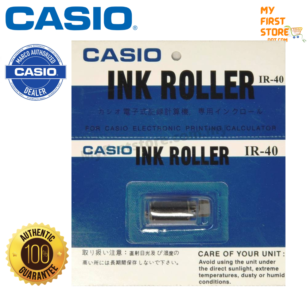 Genuine Casio IR-40 Black Ink Roller for HR Series Casio Calculator ...