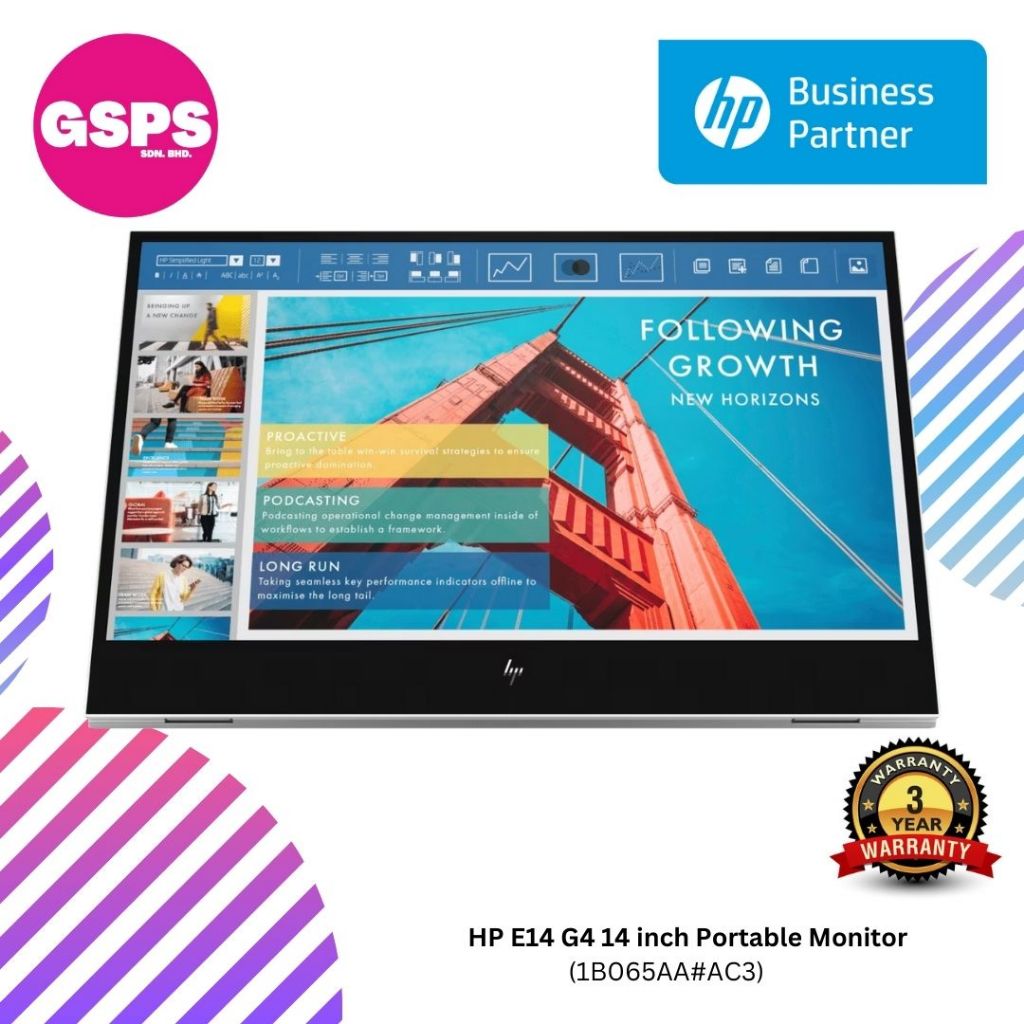 HP E14 G4 14 inch Portable Monitor (1B065AA#AC3) | Shopee Malaysia