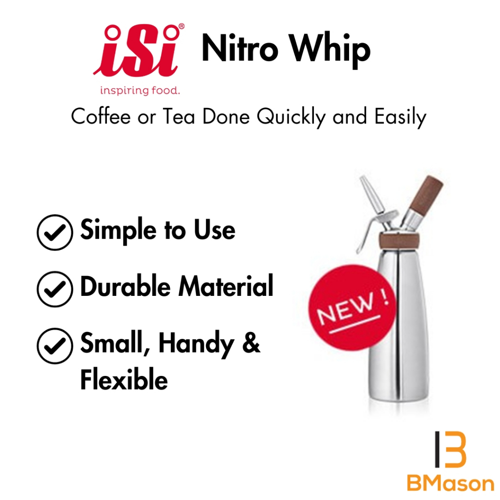 iSi Nitro Whip Stainless Steel For Coffee Tea Halal High Quality Creamy ...