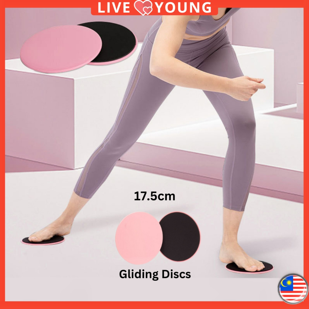 2pcs Gliding Discs Slider Sliding Disc Plate Mat Yoga Fitness Foot ...