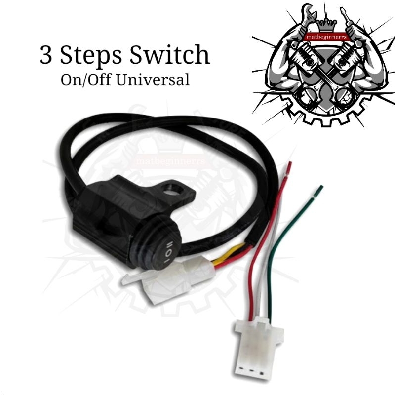 3 Steps Switch suis universal spotlight head light switch | Shopee Malaysia