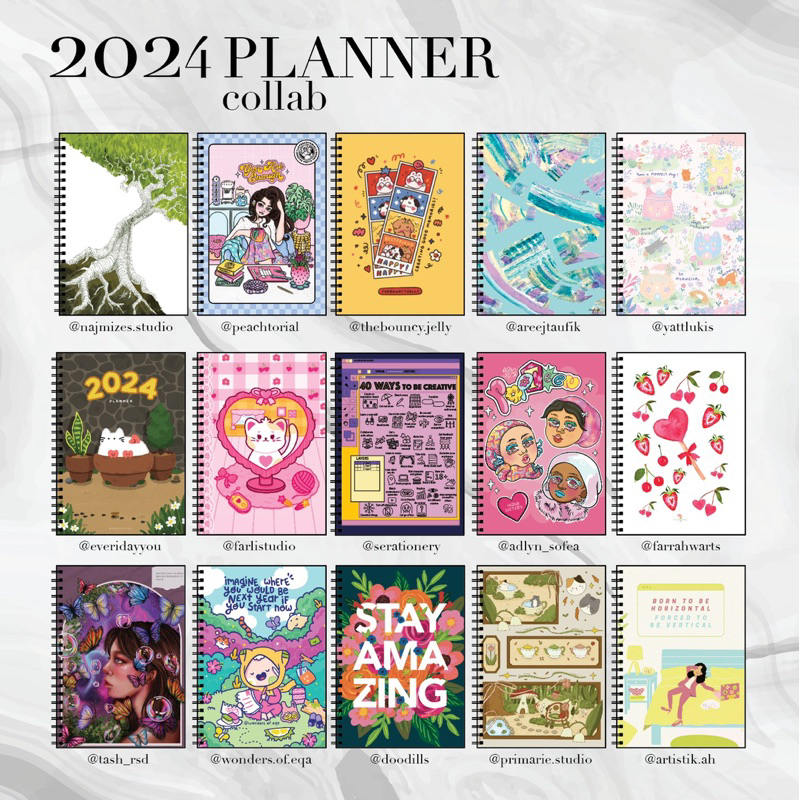 2024 PLANNER (undated) Local Artist Collab | Shopee Malaysia