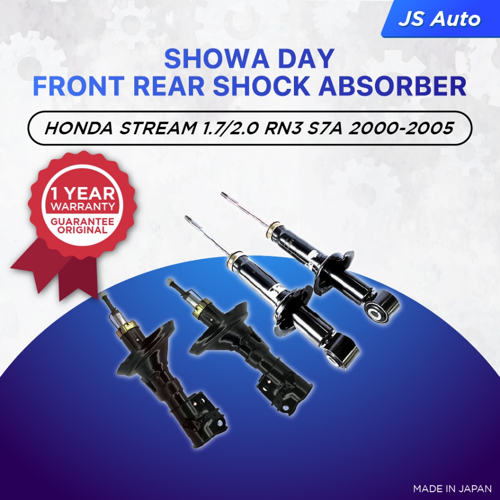 🔥HONDA STREAM 1.7/2.0 RN3 S7A 2000-2005 SHOWA DAY FRONT REAR ABSORBER ...
