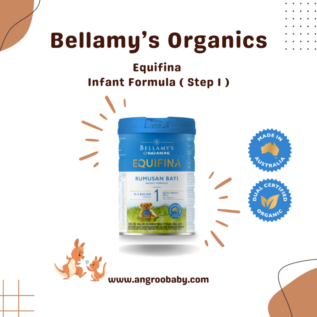 Bellamy's Organic Equifina Infant Formula Step 1 - 900g (Rumusan Bayi ...
