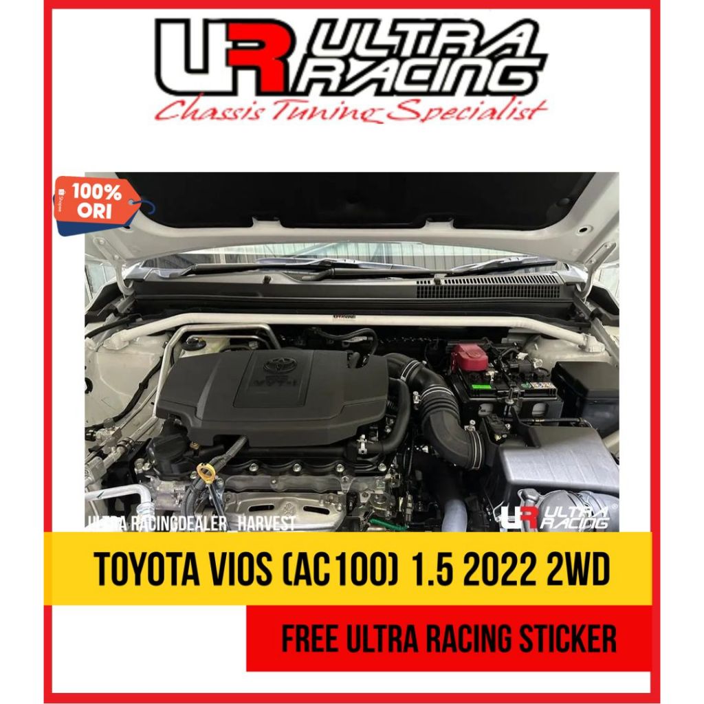 Toyota Vios (AC100) 1.5 '22 (2WD) Full Set Ultra Racing Bar | Shopee ...