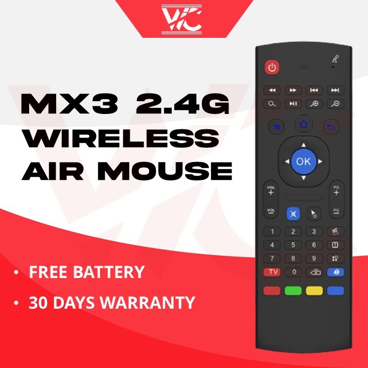 𝐅𝐑𝐄𝐄 𝐁𝐀𝐓𝐓𝐄 Air mouse & voice remote mx3/mx3 mini | for TV Box PC Alat ...
