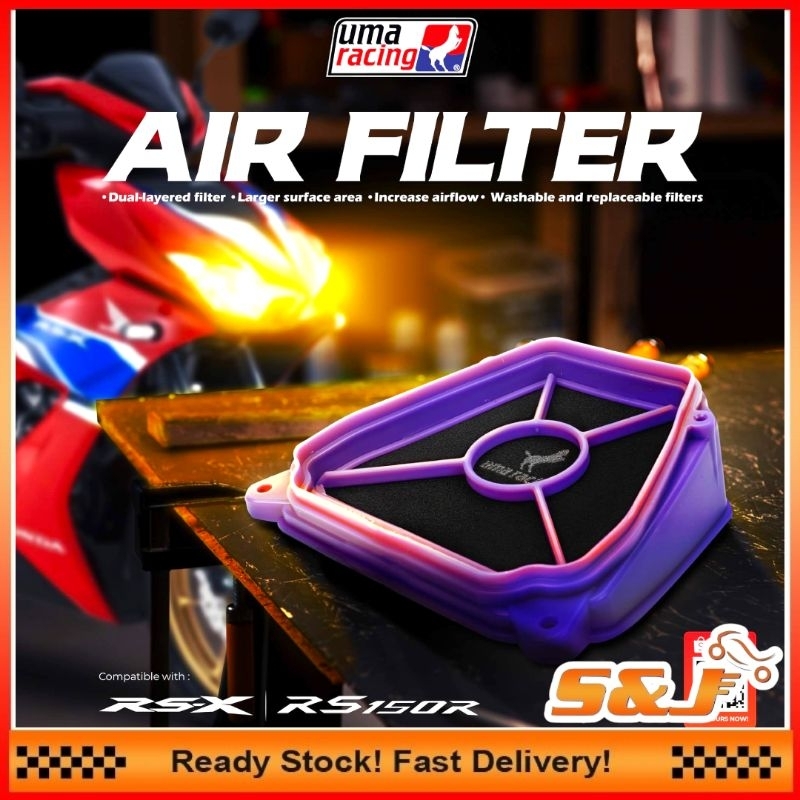 Uma Racing Air Filter Honda RS150 V1 V2 RSX 150 100% Original Genuine ...