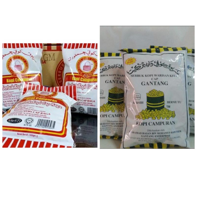 Kopi Cap Raga / Cap Gantang 500gram Halus / Kasar | Shopee Malaysia