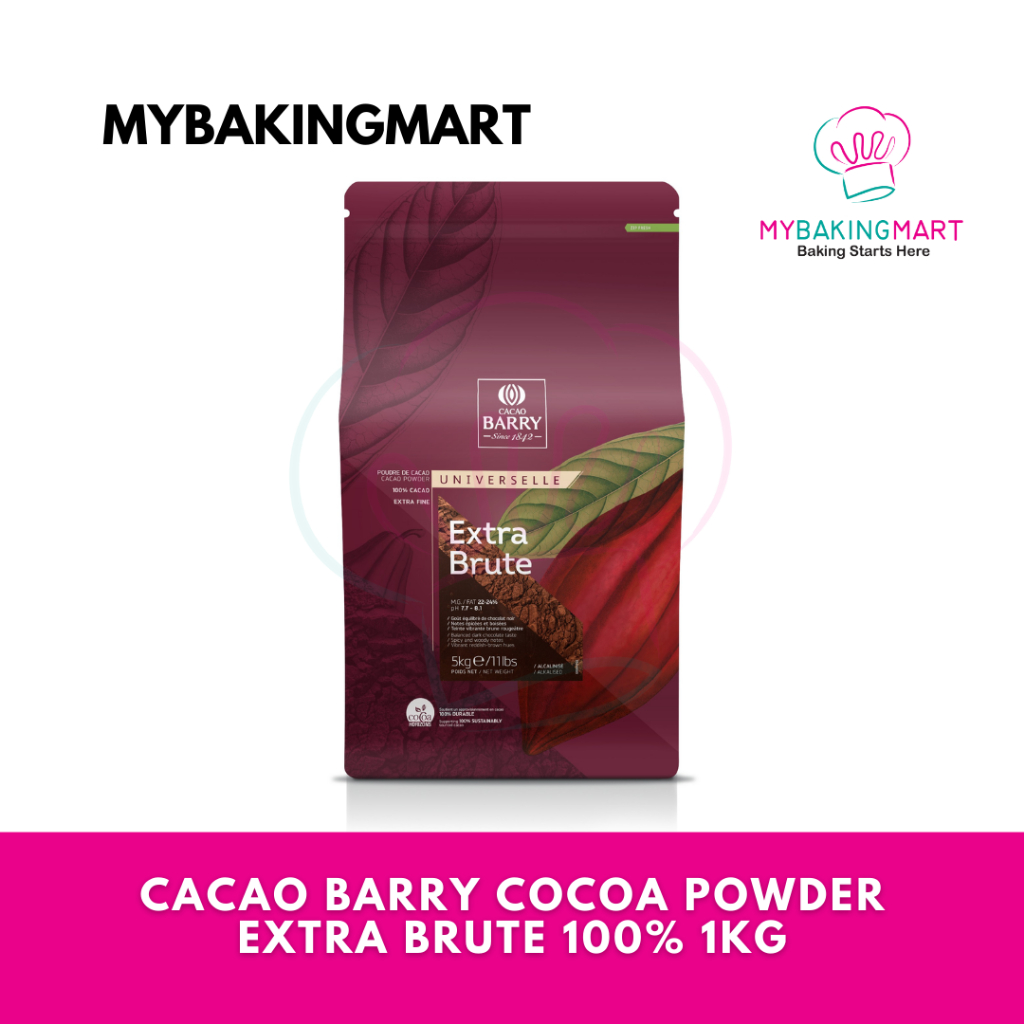 Cacao Barry Cocoa Powder Extra Brute 100% 1kg / Serbuk Koko 1KG ...