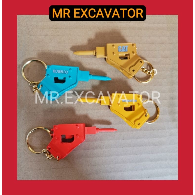 Hitachi Kobelco Komatsu Caterpillar Excavator Breaker Keychain Kunci ...