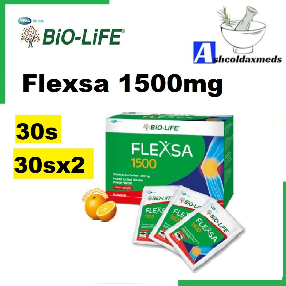 Bio-life Flexsa 1500mg 30 sachets OR 30x2 sachets EXP03/2026 | Shopee ...