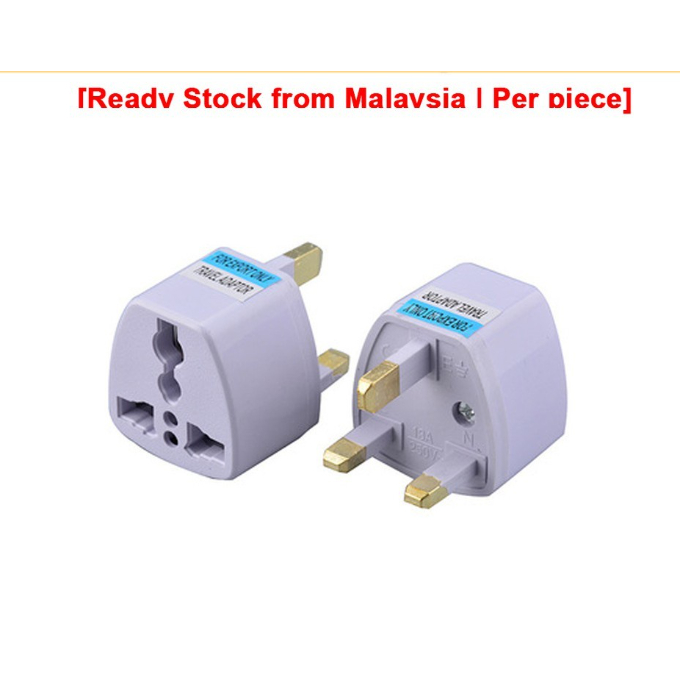 Ready Stock 3 Pin Conversion Plug Universal Adapter British Socket ...