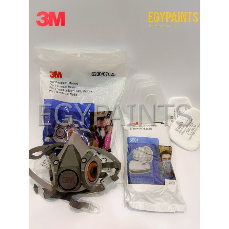 3M MASK 6100/07024 Half Facepiece Reusable Respirator | Shopee Malaysia
