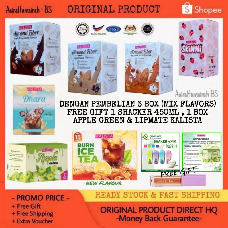 KALISTA HQ - ALL FLAVORS [ORIGINAL PRODUCT] | Shopee Malaysia