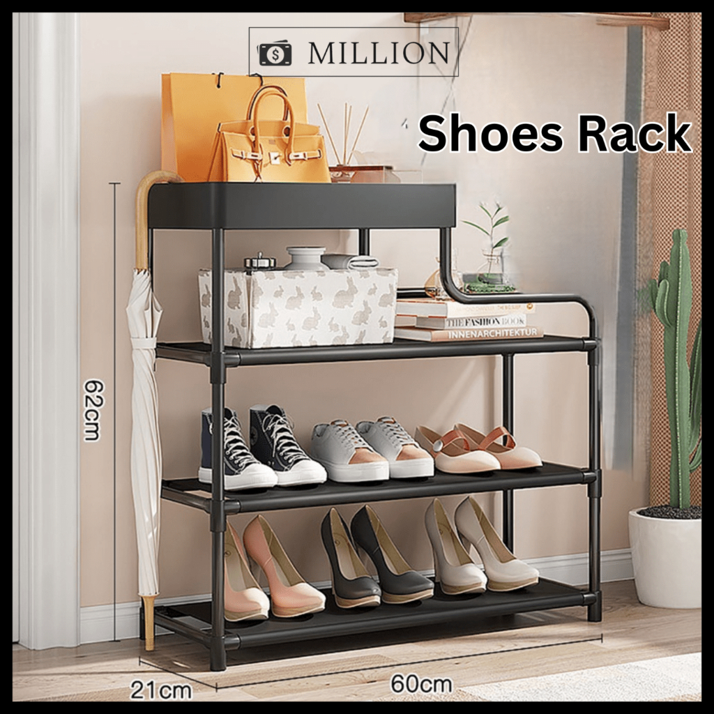 [MILLION] SIMPLE SHOE RACK Organizer Storage Indoor Outdoor Shoe Rack ...