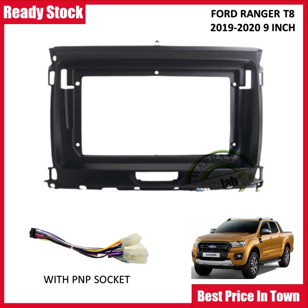 Android Player Casing FORD RANGER T8 9'' 2019-2020-BLACK (WIth PNP ...