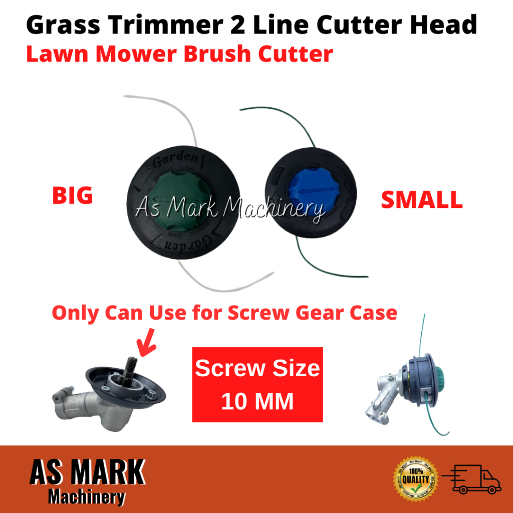 Tali Mesin Rumput Lawn Mower Brush Cutter Grass Trimmer 2 Lines Cutter ...