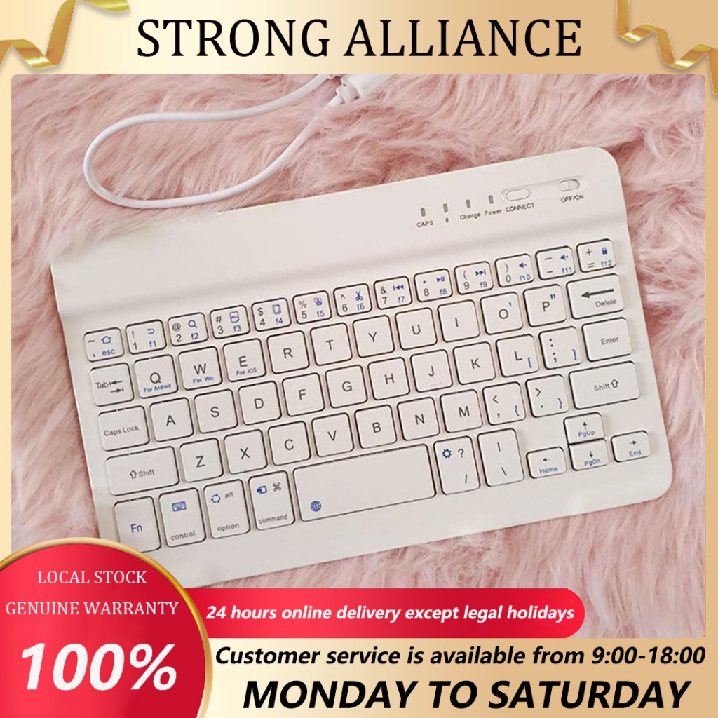 Portable Bluetooth Keyboard Macaron Keyboard for 10 Inch Mini Wireless ...