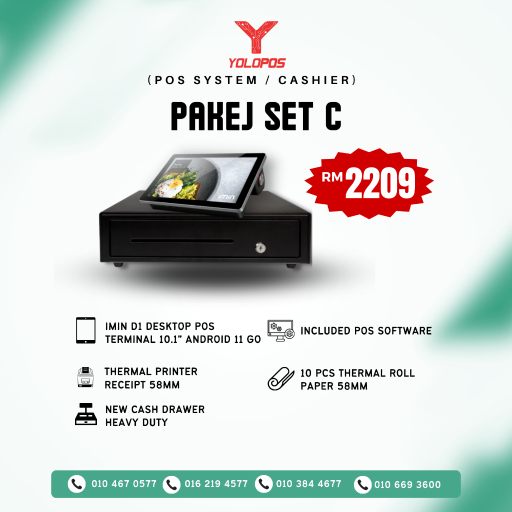 PAKEJ C POS SYSTEM CASHIER | Shopee Malaysia
