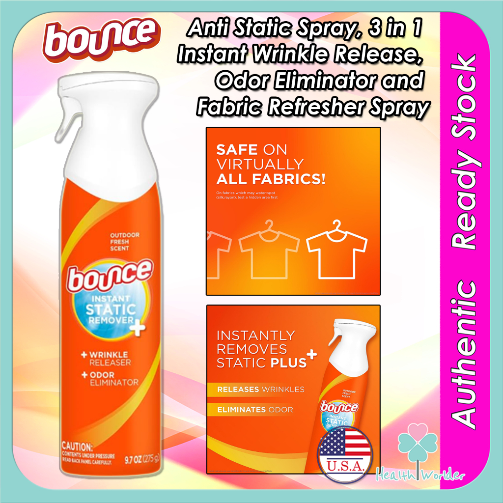 Bounce Rapid Touch-Up 3 in 1 Wrinkle Releaser Spray - RELEASE WRINKLES ...