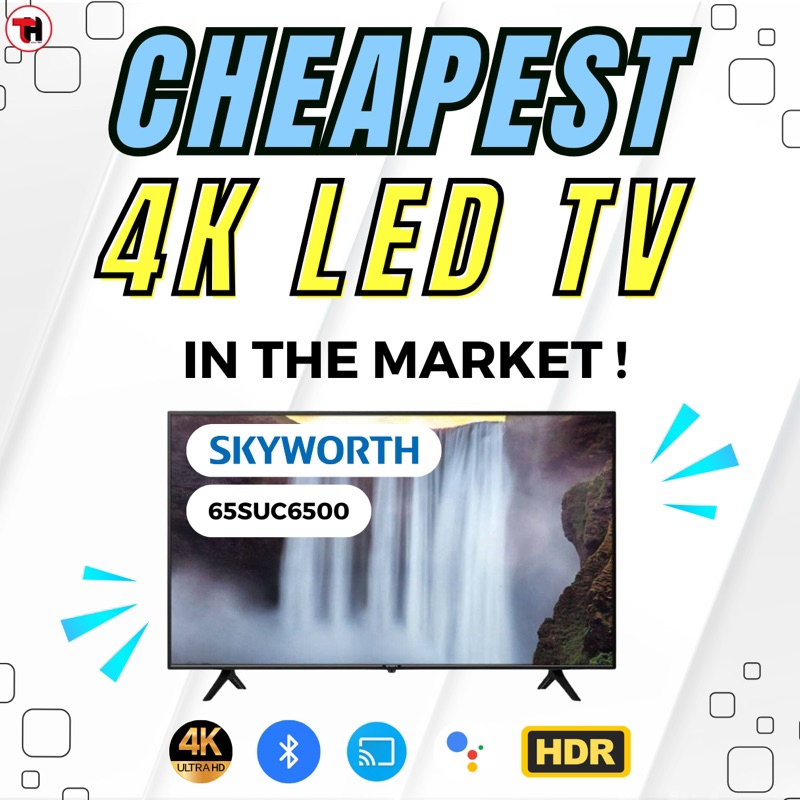 SKYWORTH 65SUC6500 65 inch 4K UHD Android LED TV | Shopee Malaysia