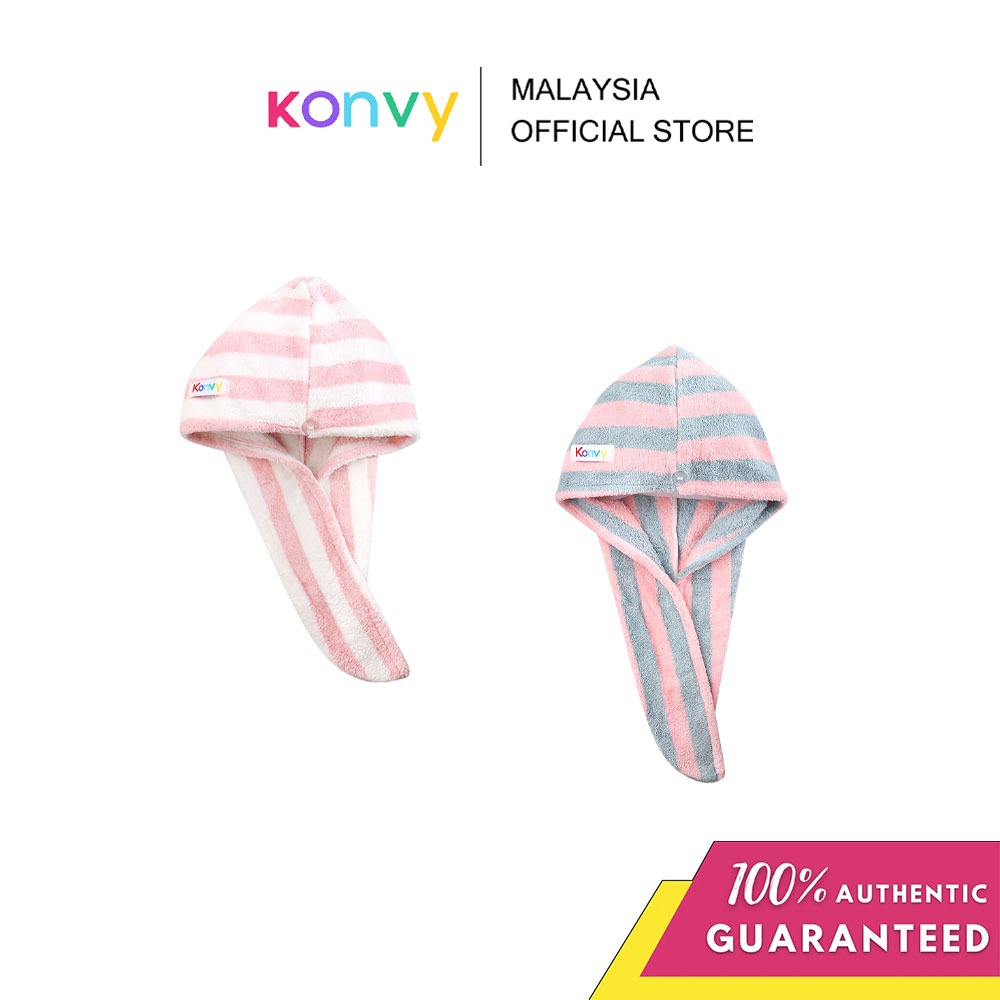 Konvy Dry Hair Cap Pink & White/Pink & Green (1 Pc) | Shopee Malaysia